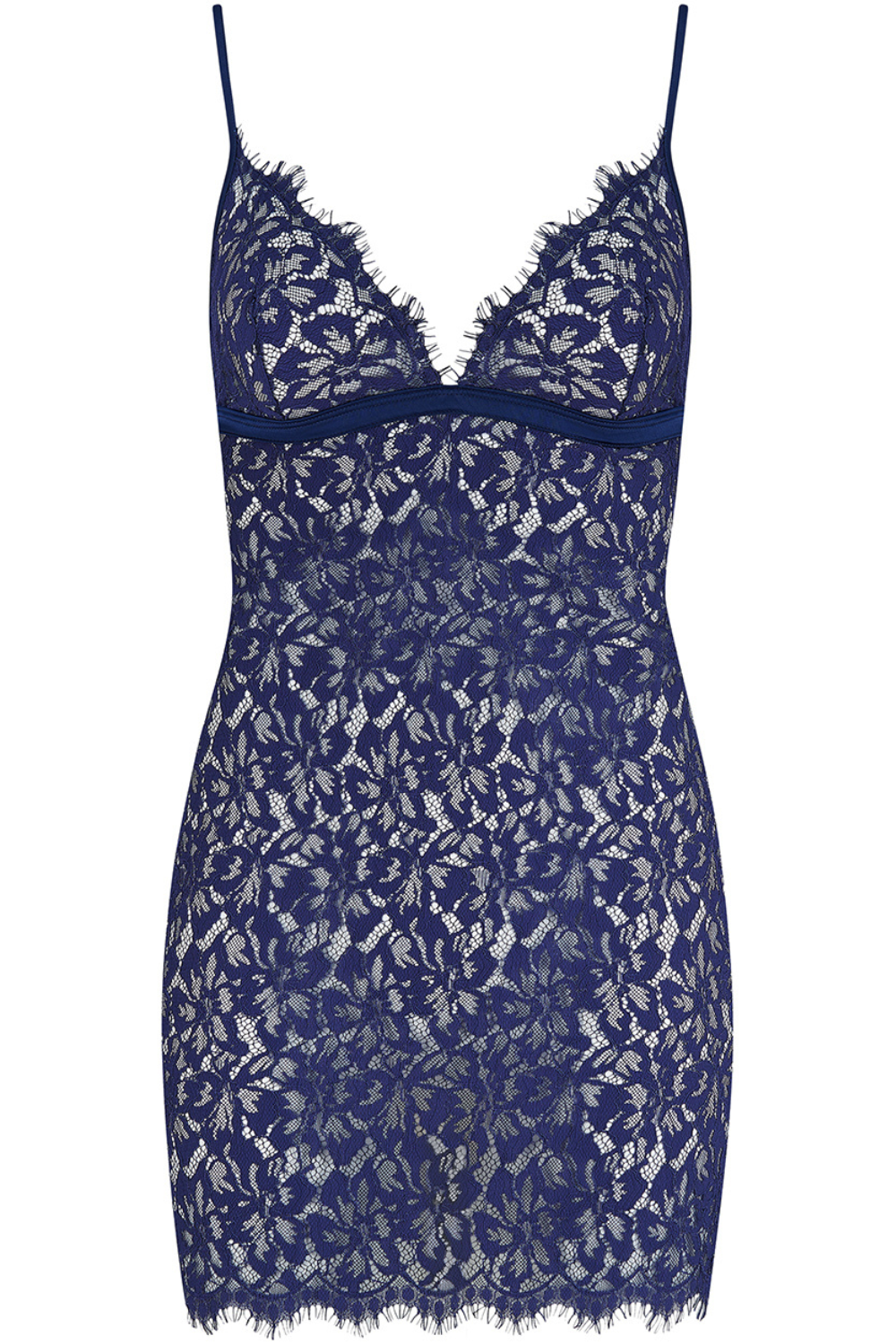 Muse by Coco de Mer Beatrice Slip Navy – Empoura